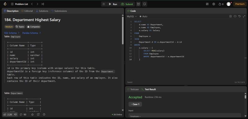 #100daysofcode #100daysofcode #leetcode #sql #dataanalytics… | Garvit ... #100daysofcode #100daysofcode #leetcode #sql #dataanalytics… | Garvit ...