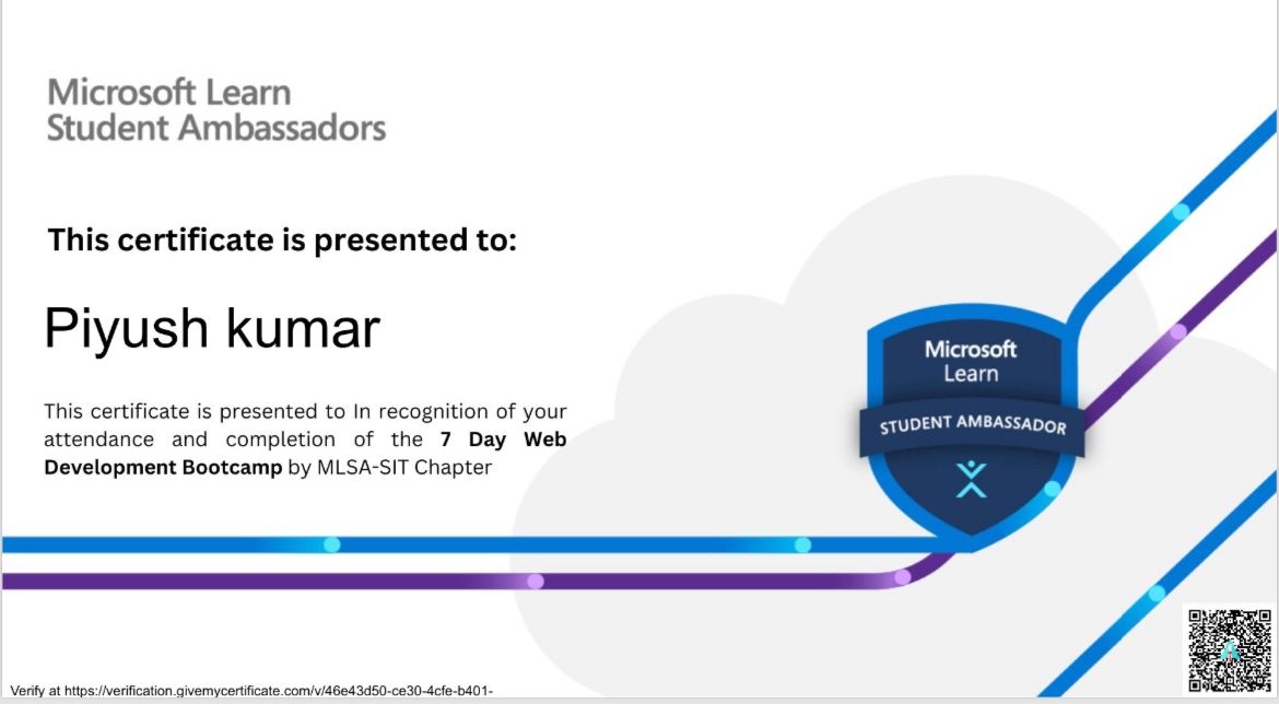 Piyush Kumar on LinkedIn: #webdevelopment #bootcamp #html #css #javascript Piyush Kumar on LinkedIn: #webdevelopment #bootcamp #html #css #javascript