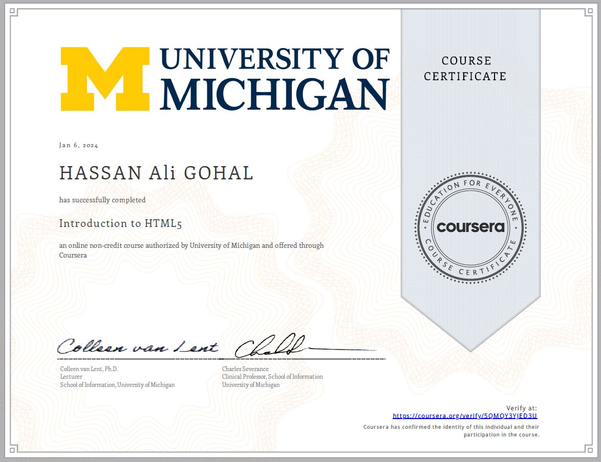 Hassan Gohal on LinkedIn: #html #html5 #css #coursera #webdevelopment Hassan Gohal on LinkedIn: #html #html5 #css #coursera #webdevelopment