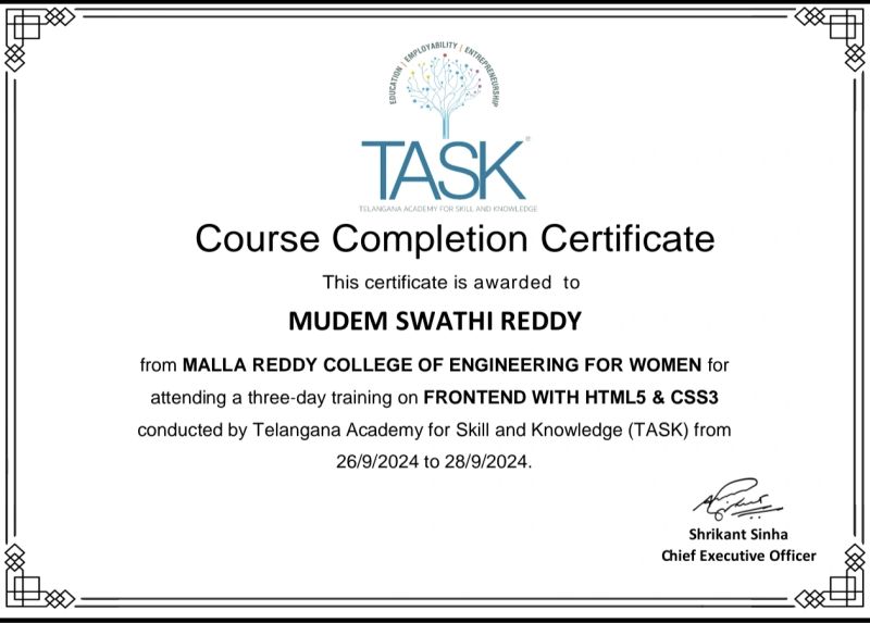 Swathi reddy Mudem on LinkedIn: #frontend #html #css #webdevelopment # ... Swathi reddy Mudem on LinkedIn: #frontend #html #css #webdevelopment # ...