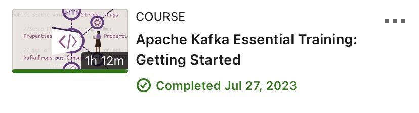 🎉🌟 Thrilled to share my new Apache Kafka Certificate from 🎉🌟 Thrilled to share my new Apache Kafka Certificate from