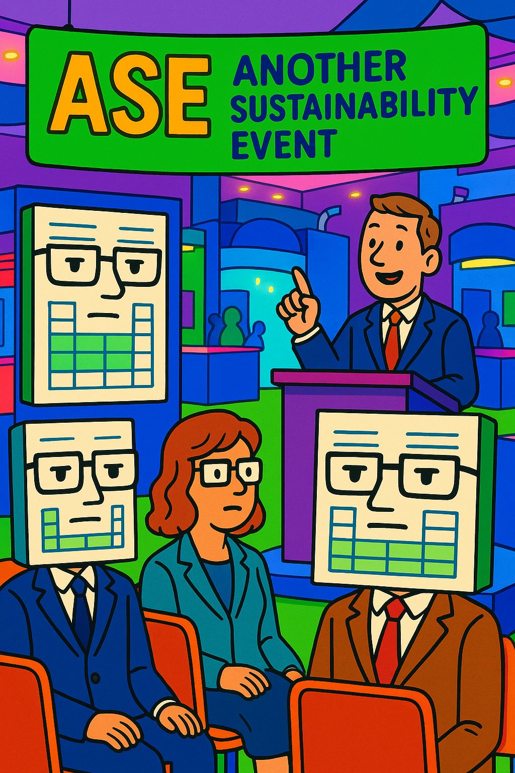 Most sustainability events feel like spreadsheets in human form. So we ... Most sustainability events feel like spreadsheets in human form. So we ...