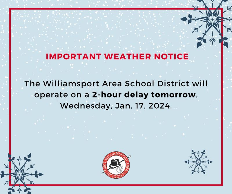 Williamsport Area School District on LinkedIn: WEATHER ALERT 🚨 The ... Williamsport Area School District on LinkedIn: WEATHER ALERT 🚨 The ...