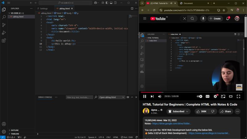 Abhay Kumar on LinkedIn: #codingjourney #vscode #html #webdevelopment # ... Abhay Kumar on LinkedIn: #codingjourney #vscode #html #webdevelopment # ...