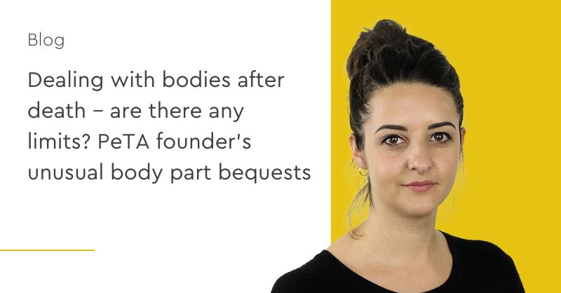 Dealing with bodies after death – are there any limits? PeTA founder’s ... Dealing with bodies after death – are there any limits? PeTA founder’s ...