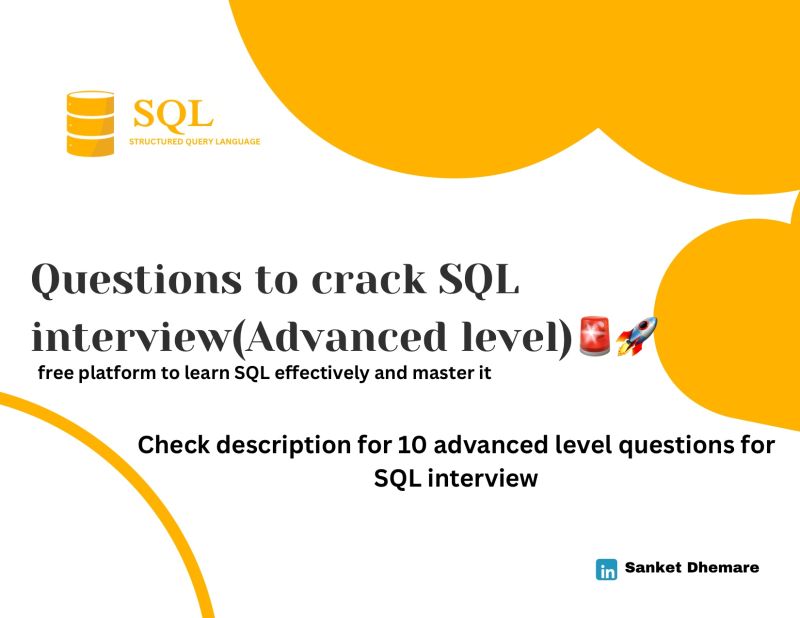 #sql #advancedsql #sqlinterview #dataengineering #databaseoptimization ... #sql #advancedsql #sqlinterview #dataengineering #databaseoptimization ...