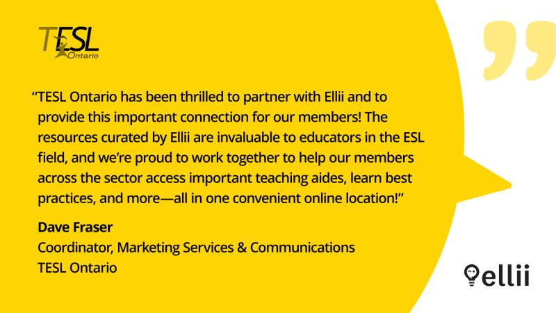 Ellii (formerly ESL Library) on LinkedIn: #ellii #teslontario #partnership Ellii (formerly ESL Library) on LinkedIn: #ellii #teslontario #partnership