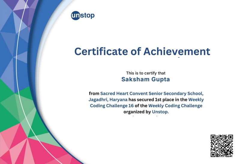 #coding #achievement #unstop #programming #problemsolving #innovation ... #coding #achievement #unstop #programming #problemsolving #innovation ...