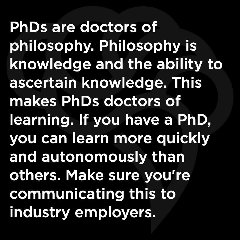 Mikey Bergman, PhD on LinkedIn: One thing they don't teach you while ... Mikey Bergman, PhD on LinkedIn: One thing they don't teach you while ...