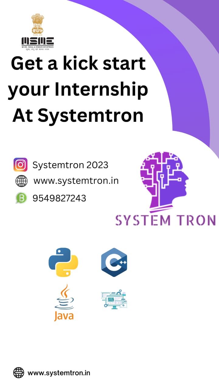 SystemTron on LinkedIn: #internship #systemtron #internship2023 # ... SystemTron on LinkedIn: #internship #systemtron #internship2023 # ...