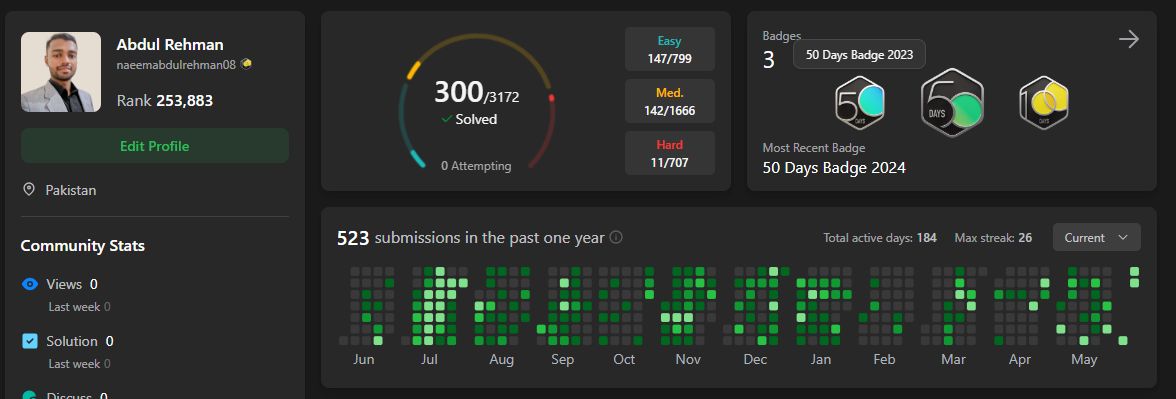 Abdul Rehman on LinkedIn: #algorithms #devjourney #codingchallenges # ... Abdul Rehman on LinkedIn: #algorithms #devjourney #codingchallenges # ...