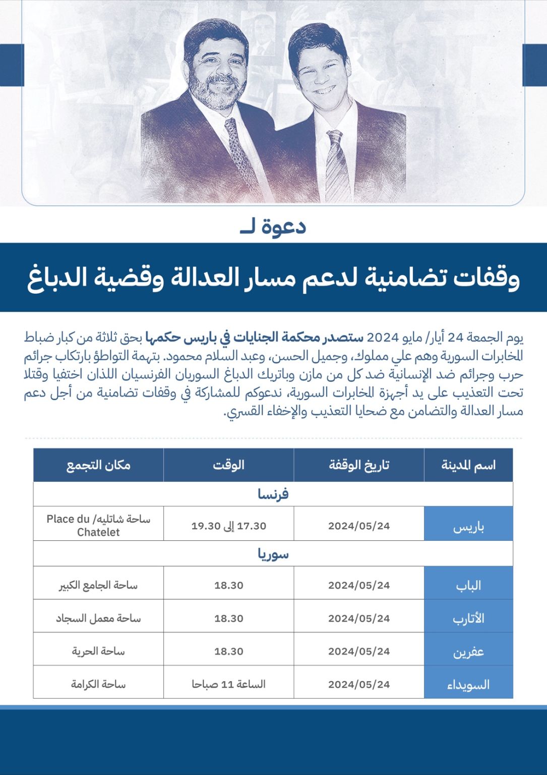 Mazen Darwish على LinkedIn: كونوا معنا في كل سوريا لنقول نريد العدالة ... Mazen Darwish على LinkedIn: كونوا معنا في كل سوريا لنقول نريد العدالة ...