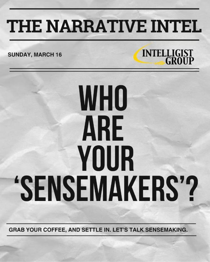 It's Sunday, so there's a new issue of my newsletter, The Narrative ... It's Sunday, so there's a new issue of my newsletter, The Narrative ...