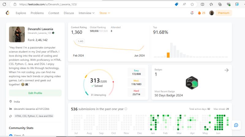 Devanshi Lawania on LinkedIn: #leetcode #coding #programming # ... Devanshi Lawania on LinkedIn: #leetcode #coding #programming # ...
