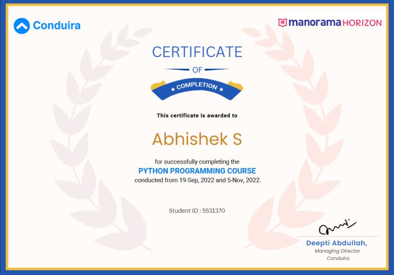 Abhishek S on LinkedIn: #python #programming #connections #happycoding ... Abhishek S on LinkedIn: #python #programming #connections #happycoding ...