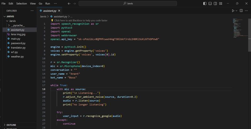 Project: Python Chat GPT + Voice Assistant using Openai | Anant Sharma ... Project: Python Chat GPT + Voice Assistant using Openai | Anant Sharma ...