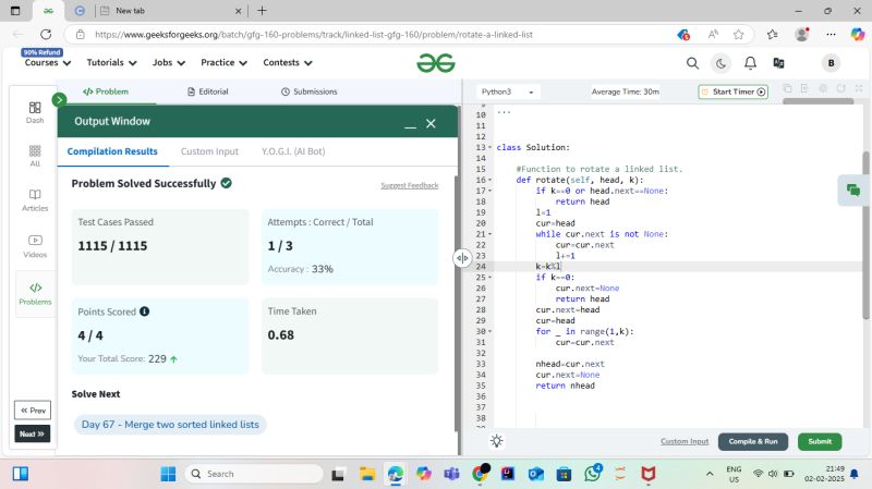 P BHARATH KUMAR on LinkedIn: #160daysofproblemsolving #dsa #python # ... P BHARATH KUMAR on LinkedIn: #160daysofproblemsolving #dsa #python # ...