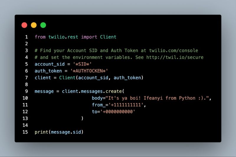 Created a Python script to send SMS text to phone numbers using Twilio ... Created a Python script to send SMS text to phone numbers using Twilio ...