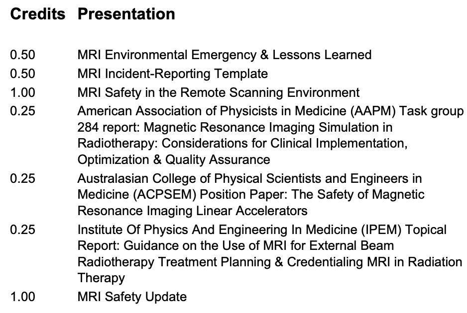 Just completed International Society for MR Radiographers ... Just completed International Society for MR Radiographers ...