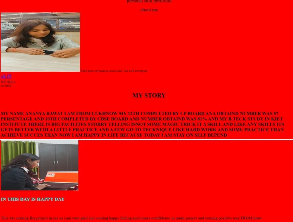 Ananya Rawat on LinkedIn: This is my portfolio using css and html Ananya Rawat on LinkedIn: This is my portfolio using css and html
