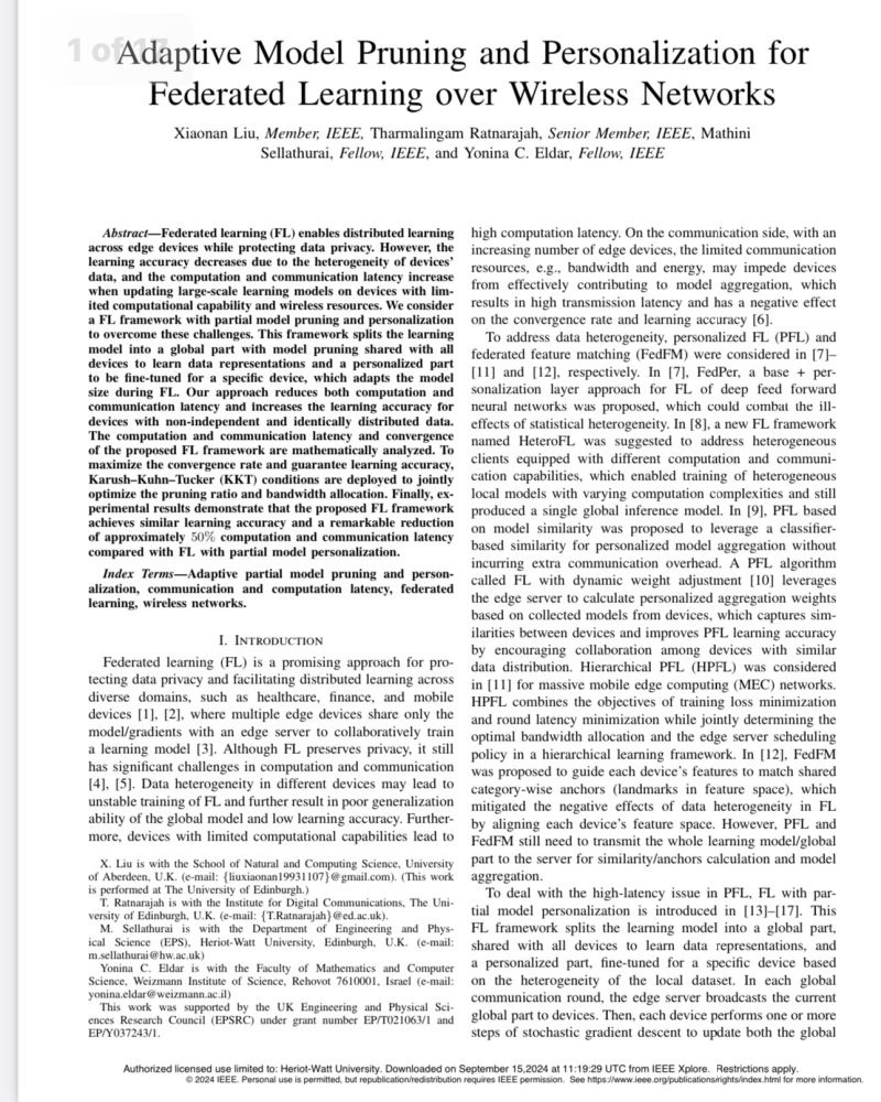 We published a paper on federated learning algorithms | Mathini ... We published a paper on federated learning algorithms | Mathini ...