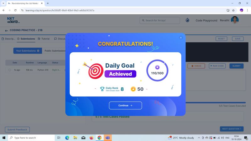 Dheema Revathi on LinkedIn: #30daysofcodechallenge #nxtwave #python # ... Dheema Revathi on LinkedIn: #30daysofcodechallenge #nxtwave #python # ...