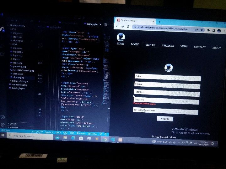 Using only HTML, CSS and PHP to create a sign-up page for Saudade ... Using only HTML, CSS and PHP to create a sign-up page for Saudade ...