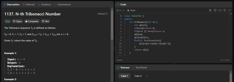 Kishore M on LinkedIn: #leetcode #dynamicprogramming #tribonacci # ... Kishore M on LinkedIn: #leetcode #dynamicprogramming #tribonacci # ...