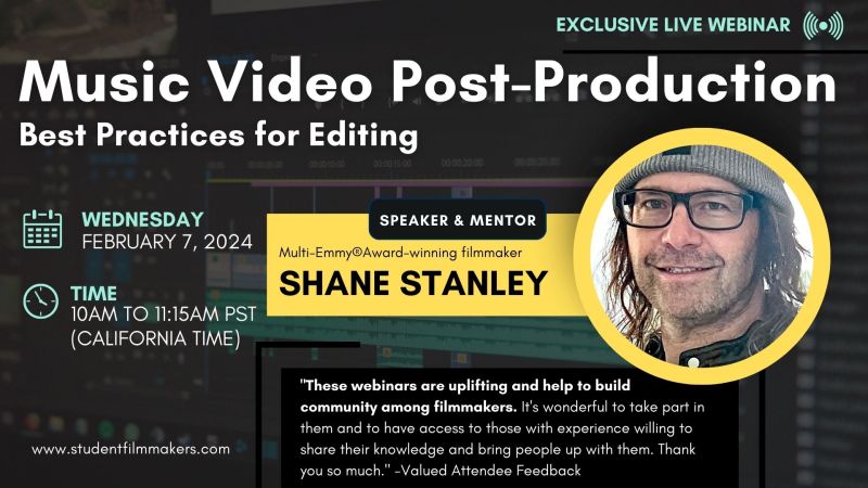 Shane Stanley on Music Video Post-Production | Kim Welch posted on the ... Shane Stanley on Music Video Post-Production | Kim Welch posted on the ...