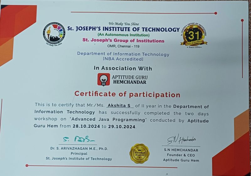 #java #advancedjava #learning #softwaredevelopment… | akshitha senthilkumar #java #advancedjava #learning #softwaredevelopment… | akshitha senthilkumar