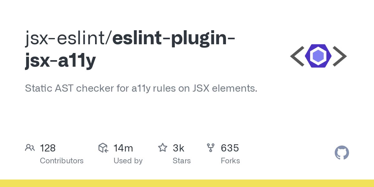 Yazan Ali on LinkedIn: #webdev #a11y #eslint #accessibility # ... Yazan Ali on LinkedIn: #webdev #a11y #eslint #accessibility # ...