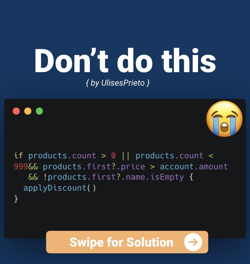 Ulises Prieto on LinkedIn: #ios #iosdevelopment #swift #swiftlang # ... Ulises Prieto on LinkedIn: #ios #iosdevelopment #swift #swiftlang # ...