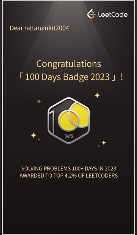 Ankit Rattan on LinkedIn: #leetcode #codingchallenge #100daysofcode # ... Ankit Rattan on LinkedIn: #leetcode #codingchallenge #100daysofcode # ...