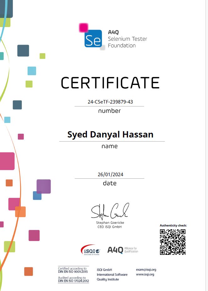 Syed Danyal Hassan on LinkedIn: I am so glad to inform everyone that I ... Syed Danyal Hassan on LinkedIn: I am so glad to inform everyone that I ...