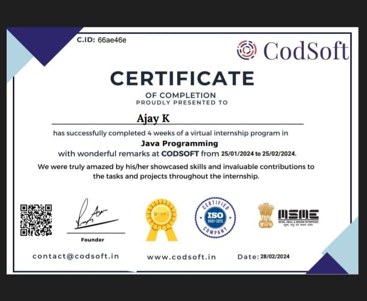 #codsoft #codsoftinternship #javadevelopment #javacoder # ... #codsoft #codsoftinternship #javadevelopment #javacoder # ...