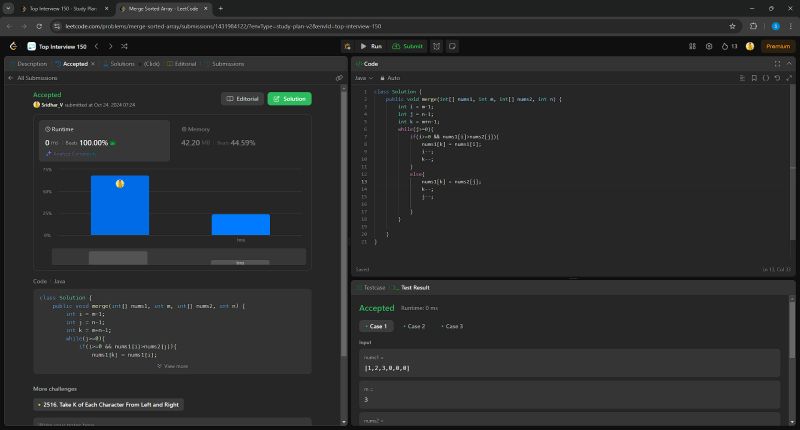Sridhar Vedappan on LinkedIn: #day1 #leetcode #interviewprep # ... Sridhar Vedappan on LinkedIn: #day1 #leetcode #interviewprep # ...