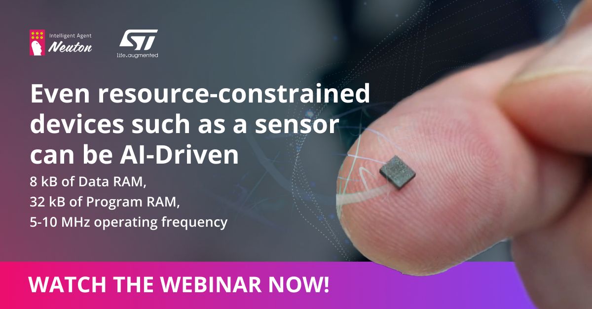 STMicroelectronics webinar on ISPU data processing | Neuton.AI posted ... STMicroelectronics webinar on ISPU data processing | Neuton.AI posted ...