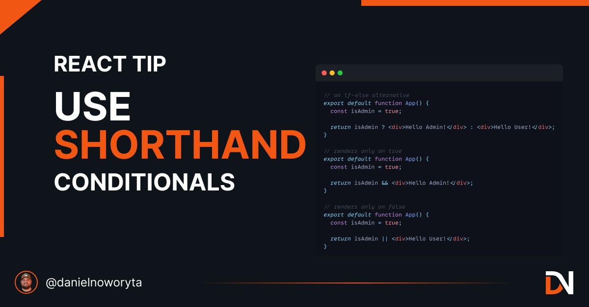 Daniel Noworyta na LinkedIn: #react #reacttip #reactjs Daniel Noworyta na LinkedIn: #react #reacttip #reactjs