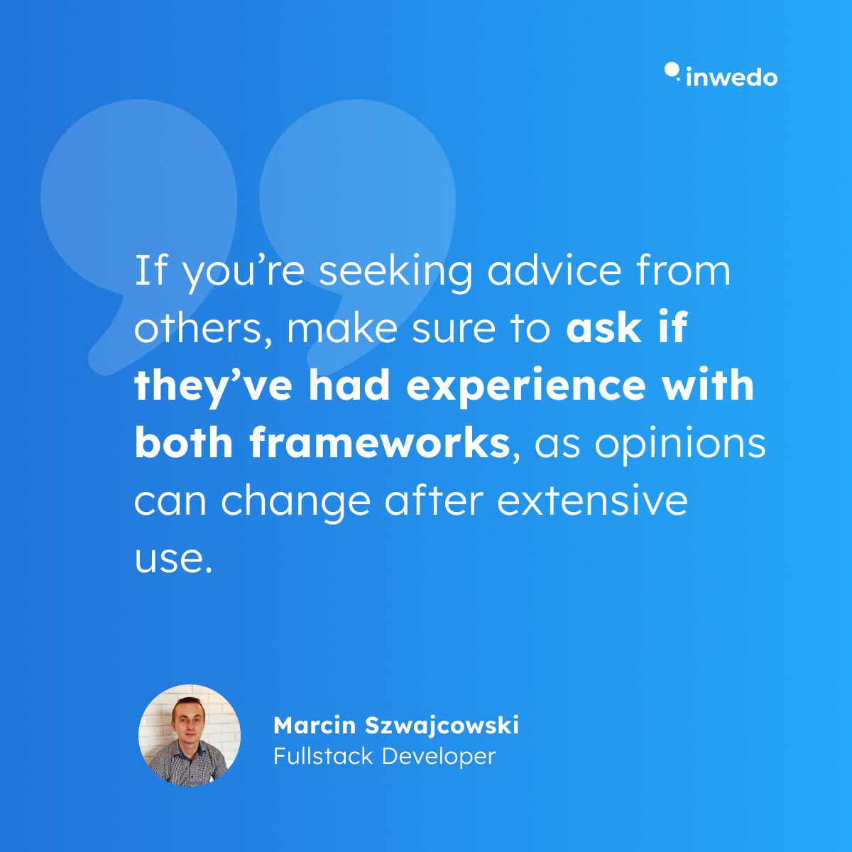 Inwedo on LinkedIn: #inwedo #angular #react #frontenddevelopment # ... Inwedo on LinkedIn: #inwedo #angular #react #frontenddevelopment # ...