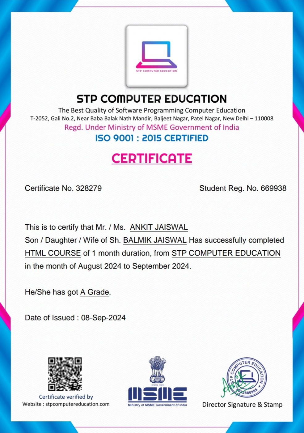 Ankit Jaiswal on LinkedIn: #html #certification #webdevelopment # ... Ankit Jaiswal on LinkedIn: #html #certification #webdevelopment # ...