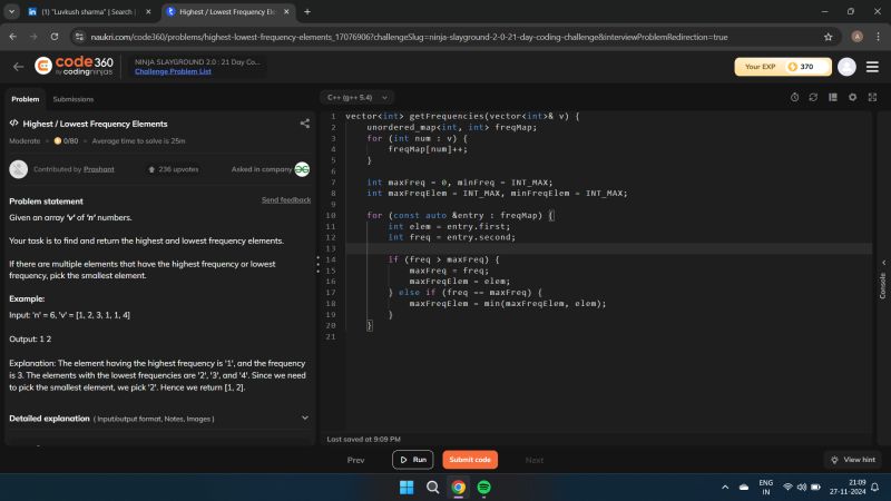 ANANYA MISHRA on LinkedIn: #ninjaslayground #codingninjas #keepcoding # ... ANANYA MISHRA on LinkedIn: #ninjaslayground #codingninjas #keepcoding # ...