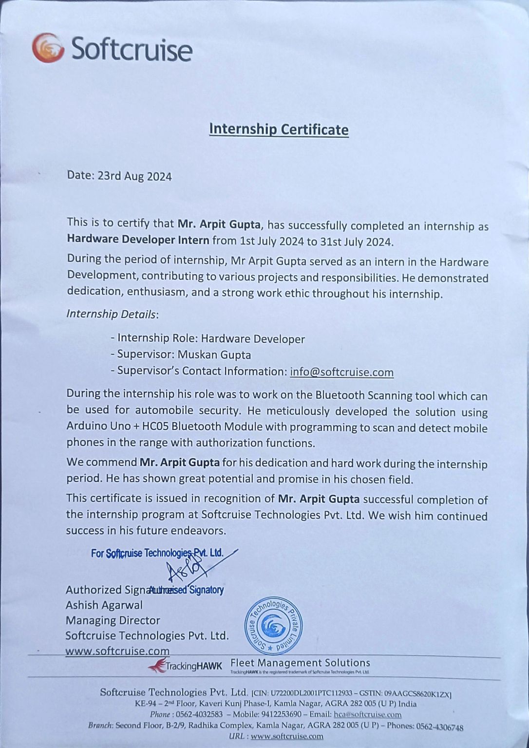 Arpit Gupta on LinkedIn: #internship #hardwaredevelopment #arduino # ... Arpit Gupta on LinkedIn: #internship #hardwaredevelopment #arduino # ...