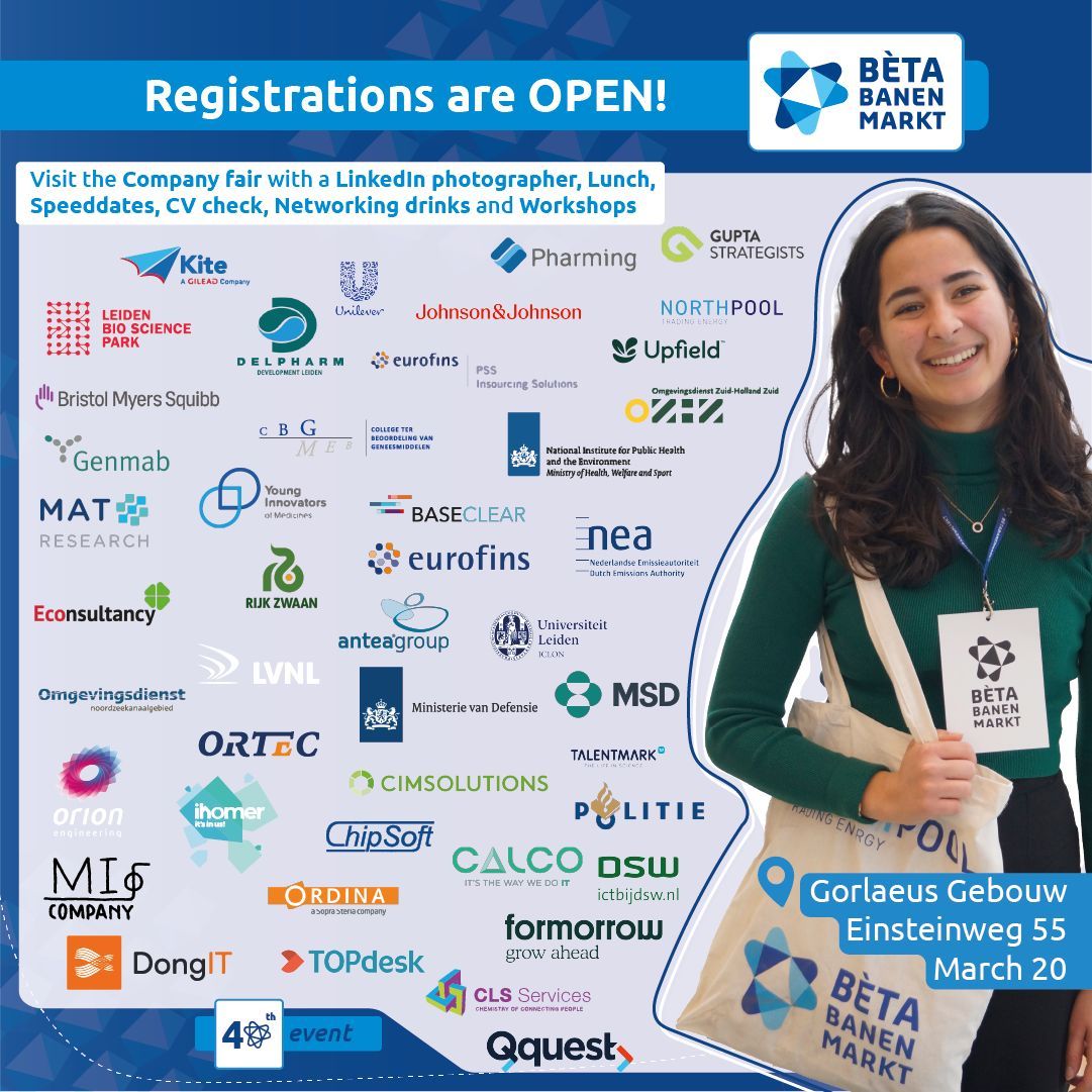 Stichting Bètabanenmarkt on LinkedIn: #bioscience #leiden #careerevent ... Stichting Bètabanenmarkt on LinkedIn: #bioscience #leiden #careerevent ...