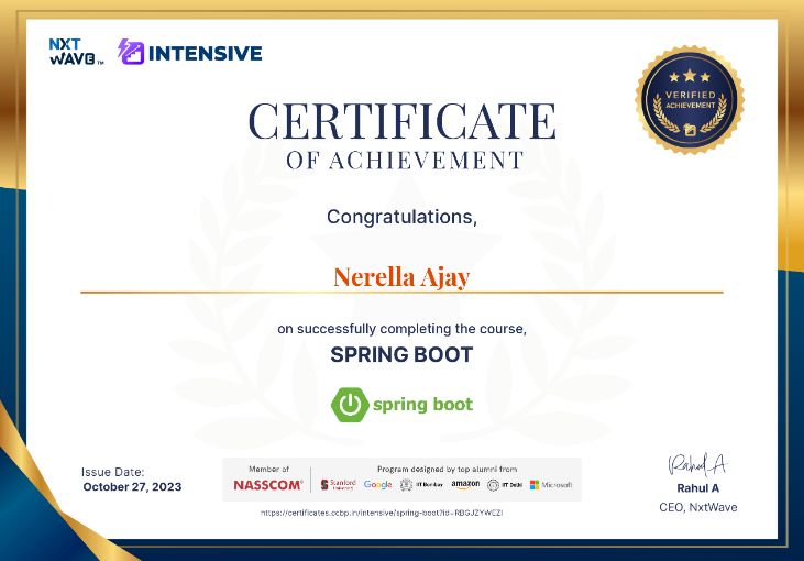 Ajay Nerella on LinkedIn: #nxtwave #ccbp #nxtwaverahulattuluri #nxtwaveteam Ajay Nerella on LinkedIn: #nxtwave #ccbp #nxtwaverahulattuluri #nxtwaveteam