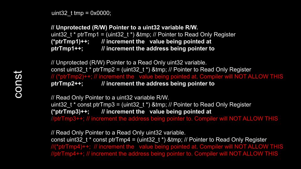 Mike Coombes on LinkedIn: Read only variables and pointers ... Mike Coombes on LinkedIn: Read only variables and pointers ...