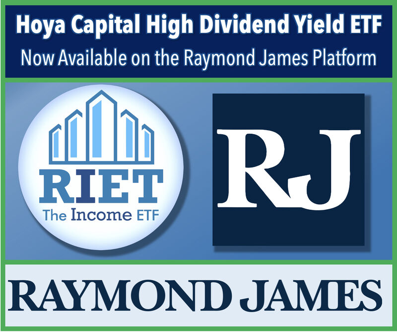 RIET 🏙️ High Dividend Yield ETF is now available on the Raymond James ... RIET 🏙️ High Dividend Yield ETF is now available on the Raymond James ...