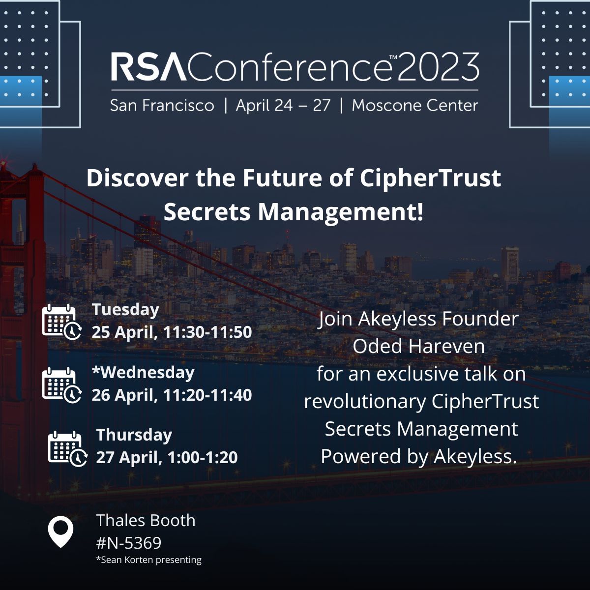 Akeyless Security on LinkedIn: #rsa2023 #cybersecurity # ... Akeyless Security on LinkedIn: #rsa2023 #cybersecurity # ...