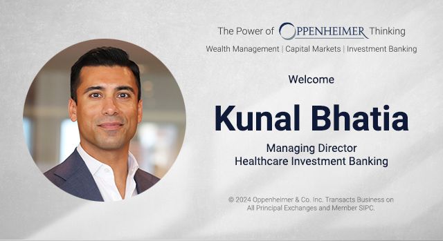 We are pleased to announce the addition of Kunal Bhatia as Managing ... We are pleased to announce the addition of Kunal Bhatia as Managing ...