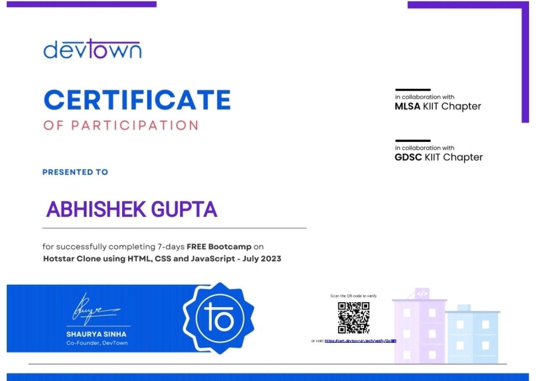 Abhishek Gupta on LinkedIn: #javascript #html #css #hotstarclone Abhishek Gupta on LinkedIn: #javascript #html #css #hotstarclone