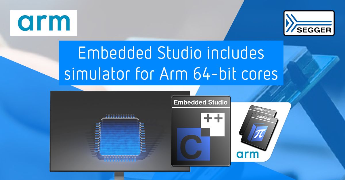SEGGER Microcontroller على LinkedIn: SEGGER adds ARM64 simulator to ... SEGGER Microcontroller على LinkedIn: SEGGER adds ARM64 simulator to ...
